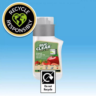 Bug Clear Fruit & Veg Concentrate Organic Bug Killer Whitefly Blackfly ...