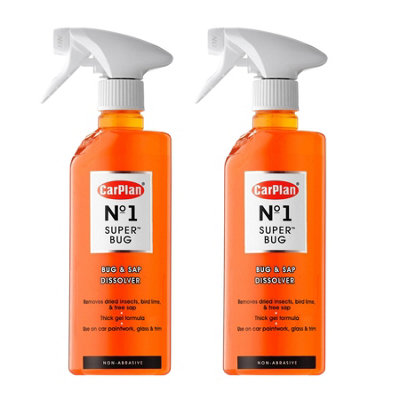 Buy Bug Sap and Insect Remover CarPlan No.1 Super Bug Spray with Trigger 600ml x2 at B&Q