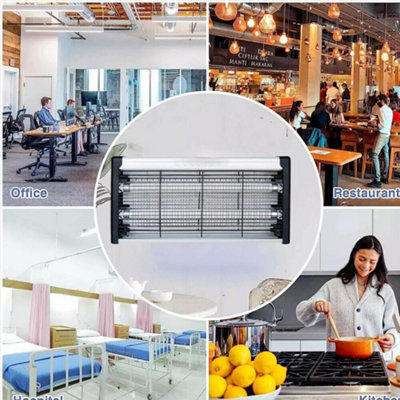 Bug Zapper Electric Insect Killer Mosquito Fly Pest Trap UV LED Indoor ...