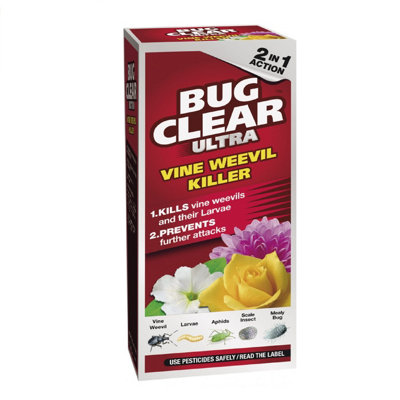 BugClear Ultra Vine Weevil Killer Concentrate 2 In 1 Kills Prevents ...