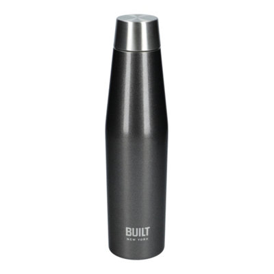 BUILT Stainless Steel Water Bottle Insulated Sports Charcoal Travel ...