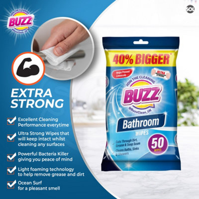 Bulk 12pk Toilet Cleaning Wipes, 600 Sheets Bathroom Wipes ...