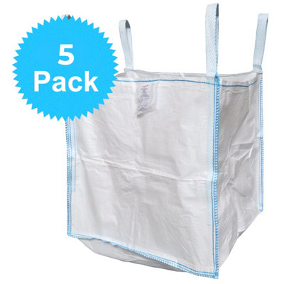Bulk Bags 1 Ton 85 cm x 85cm x 85cm FIBC Empty Sacks (Pack of 5) | DIY ...