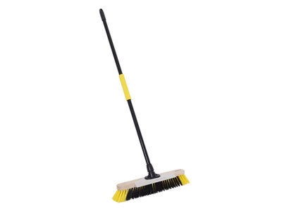 BULLDOZER SOFT DUAL FILL WOODEN BROOM WITH METAL HANDLE 457MM (18IN ...
