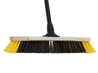 BULLDOZER SOFT DUAL FILL WOODEN BROOM WITH METAL HANDLE 457MM (18IN ...