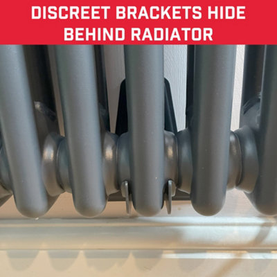 Bullfix Radiator Support Bracket, Heavy Duty, White, for Installing ...