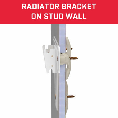 Bullfix Radiator Support Bracket, Heavy Duty, White, for Installing ...