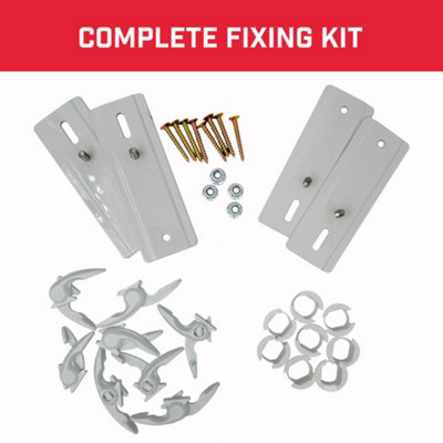 Bullfix Radiator Support Bracket, Medium, White for Installing Column ...