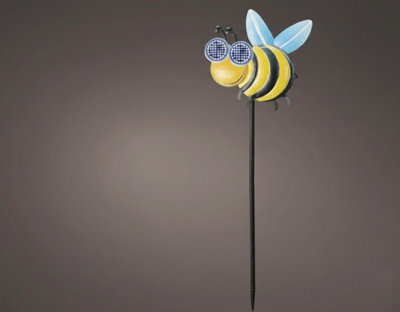 Bumble Bee Animated Solar LED Stake Light Moving Eyes Decorative Path ...