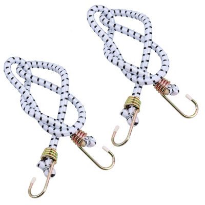 Bungee Rope Strap Cord 36in Heavy Duty 2 PACK Hook Tie Downs | DIY at B&Q