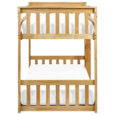 Bunk Bed Wood LAZER 90 x 200 cm (EU Single) Light Brown