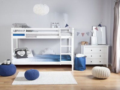 Bunk Bed Wood REGAT 90 x 200 cm (EU Single) White