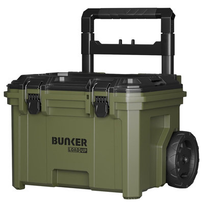 BUNKER Load Up Rolling Tool Box 340mm Wheeled Base Unit with Lockable ...