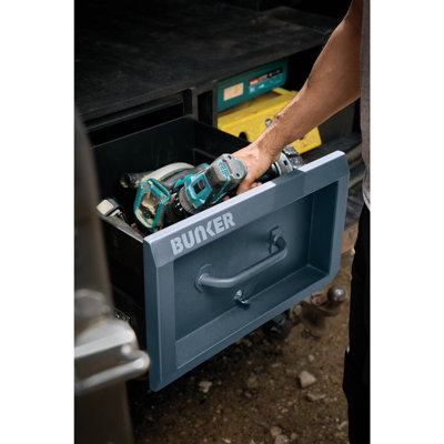 BUNKER S1 Heavy-Duty Sliding Tool Drawer - Lockable Durable Storage Box ...