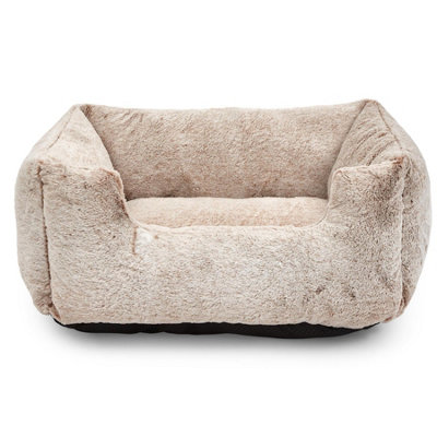 Bunty Arctic Dog Bed - Soft & Fluffy Faux Fur, Dense Stuffing ...