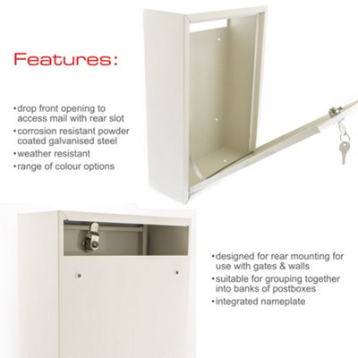 Burg-Wachter MB11 Forth Rear Access Gate & Wall Mounted Galvanised ...