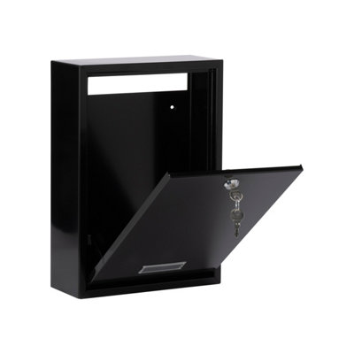 Burg-Wachter MB11BK Forth Rear Access Gate & Wall Mounted Galvanised Steel Lockable Weatherproof ...