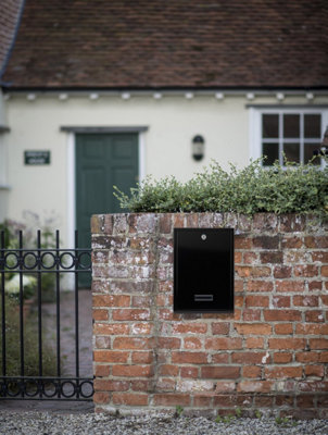 Burg-Wachter MB11BK Forth Rear Access Gate & Wall Mounted Galvanised ...