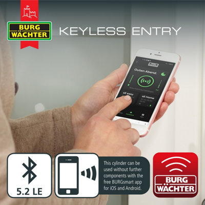BURG-WACHTER secuEntry Home 5000 CYL Cylinder, Black