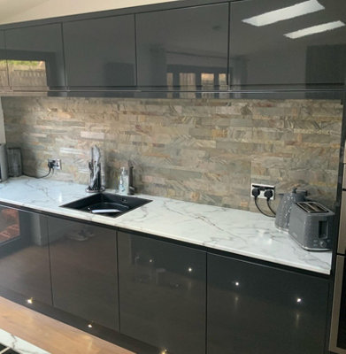 Burning Forest Slate Veneer Multi Brick 120 x 60cm Thin & Light Weight ...