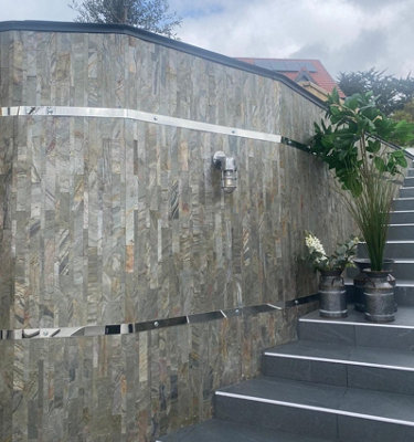 Burning Forest Slate Veneer Multi Brick 120 x 60cm Thin & Light Weight ...