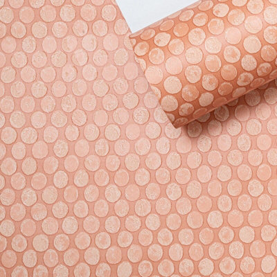 Burnt Orange Dot Wallpaper Smooth Circular Spot Geometric Pattern Paste ...