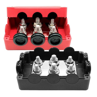 Bus Bar 500a 6 x M10 terminal. Both. | DIY at B&Q