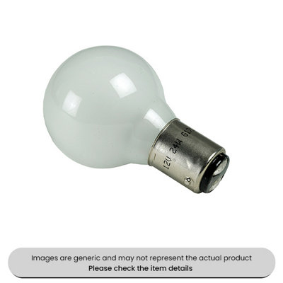 BUS Sidelight & Wedge Bulbs BA15d, 12V, 24W Pack Qty 10