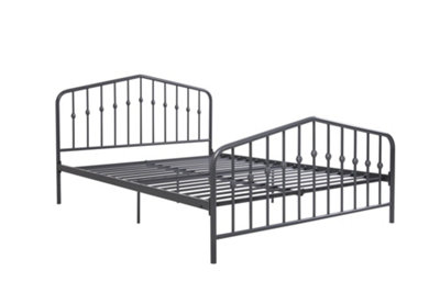 Bushwick Metal Bed Grey, Double