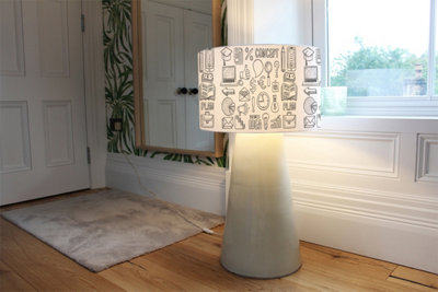 Business doodles (Ceiling & Lamp Shade) / 25cm x 22cm / Lamp Shade