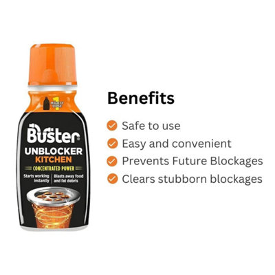 Buster Kitchen Plughole Unblocker 150 G
