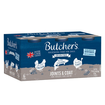 Butcher's Joints & Coat Dog Food Cans 24 x 390g