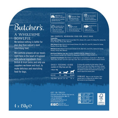 Butcher's Succulent Recipes Dog Food Trays 4x150g (Pack of 6)