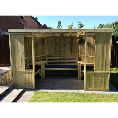 Buttercup Garden Room Shelter - Swedish Redwood - L210 x W335 x H205 cm ...