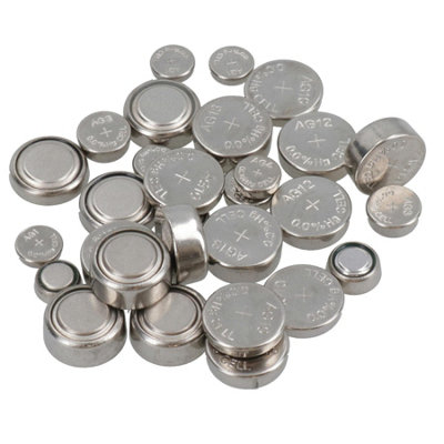 BUTTON CELL BATTERIES ALKALINE BATTERY AG1 - AG13 FOR WATCHES ...