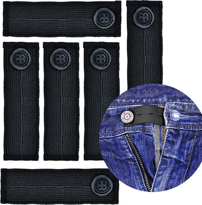 Button Extender for Trousers with Adjustable and Retractable Elastic ...