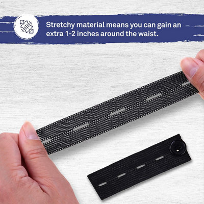 Button Extender for Trousers with Adjustable and Retractable Elastic ...
