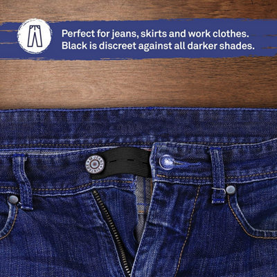 Button Extender for Trousers with Adjustable and Retractable Elastic ...