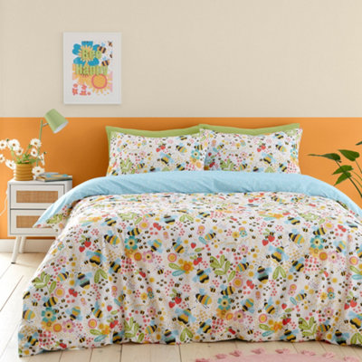 Buzzy Bee Easycare Yellow Duvet Cover Set