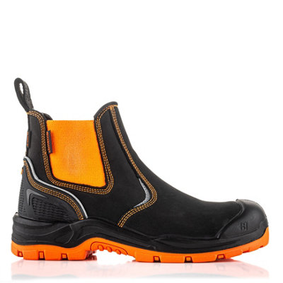 BVIZ3 Buckbootz Buckz Viz S3 Orange/Black 360 High Visibility Metal ...