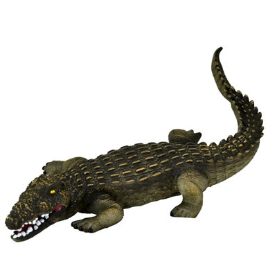 BWNH Large Crocodile Toy Soft Stuffed Rubber Alligator Toy Realistic ...