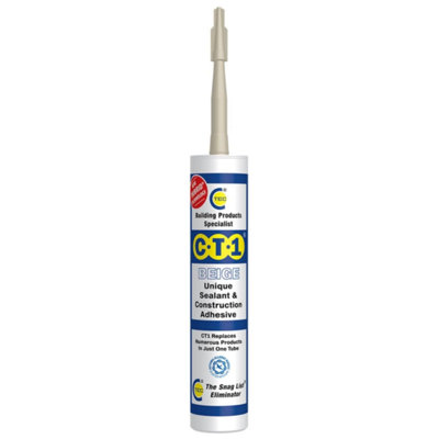 C.T.1 Sealant & Construction Adhesive - Beige, 290ml - Universal Hybrid ...