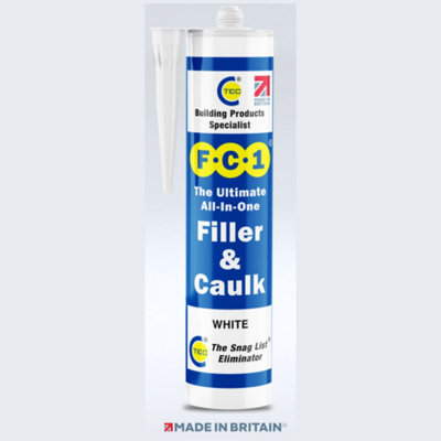 C-Tec FC1 Ultimate Filler & Caulk - White, 310ml - Professional Acrylic ...