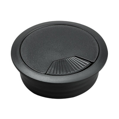 Cable Grommet 60mm Black Outlet Desk Tidy Insert Plastic Cable ...