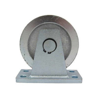 Cable Pulley Lifting Block 0.5 Ton 100MM (Vertical 7MM Wire Rope Hoist Galvanised 0.5T 500KG)