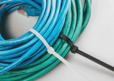 Cable Ties Black Nylon Zip Tie Wraps Strong Various Sizes 3,6 x 200 mm ...