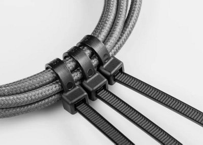 Cable Ties Black Nylon Zip Tie Wraps Strong Various Sizes 4,8 x 200 mm ...