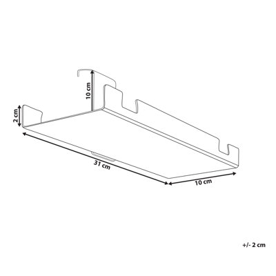 Cable Tray for Manual Adjustable Desk TRACIE White