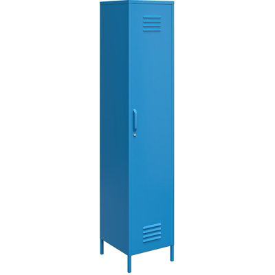 Cache Single Metal Locker with Storage Blue