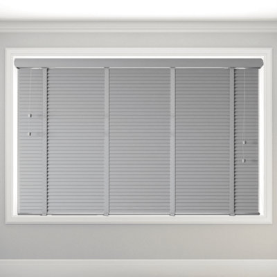 Caecus Blinds Faux Wood Venetian Blind 50mm Slats Deluxe Corded Light ...